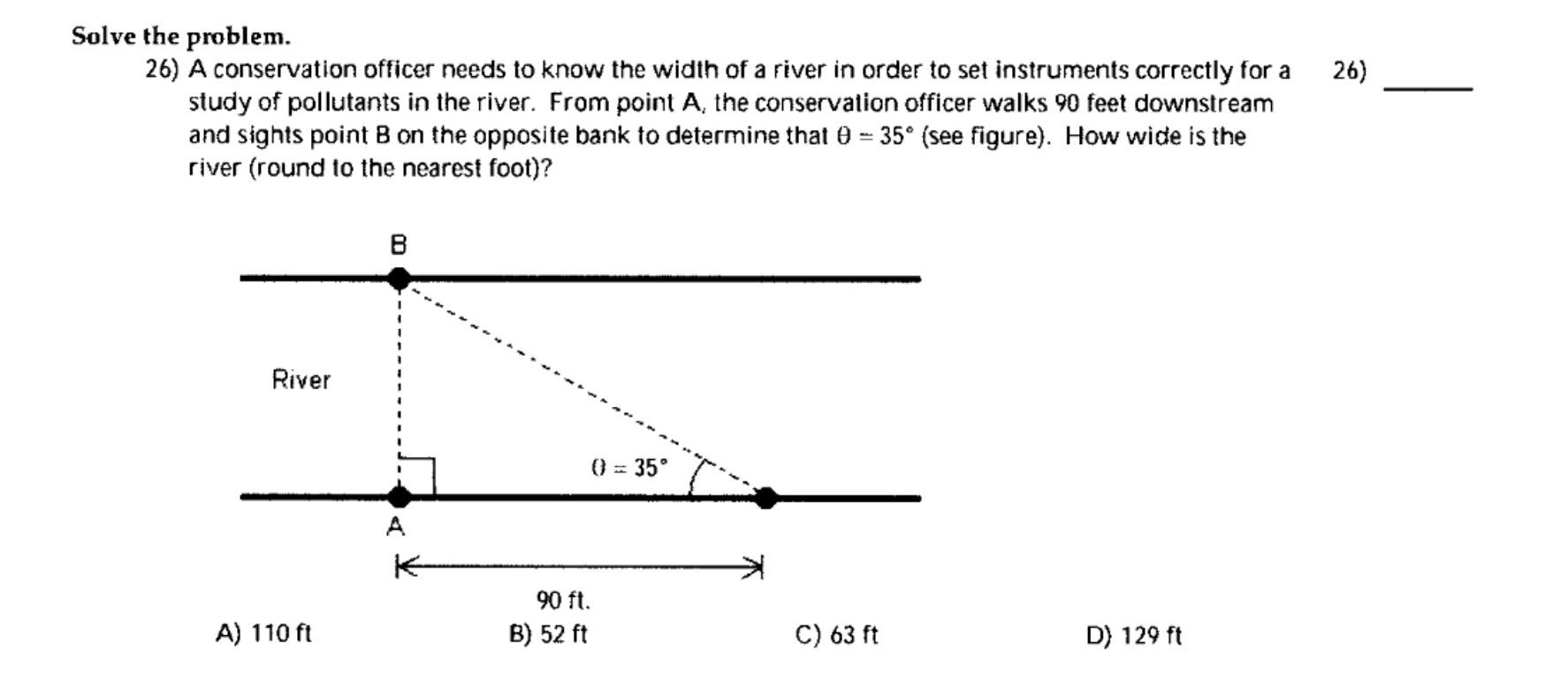 Solved Solve the problem.A conservation officer needs to | Chegg.com