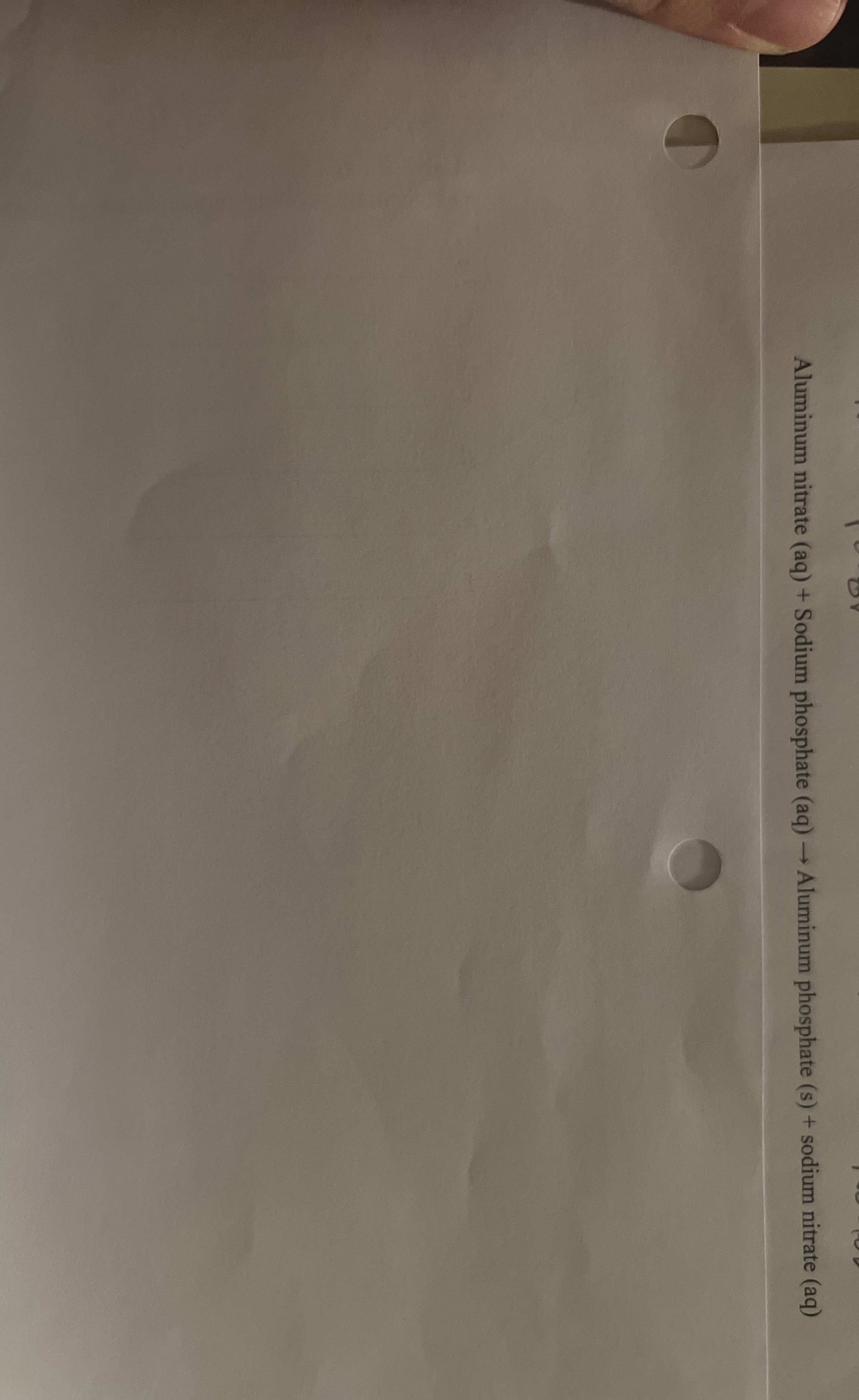 Solved Aluminum nitrateAluminum nitrate (aq)+ ﻿Sodium | Chegg.com