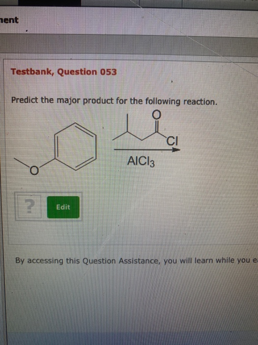 Solved nent Testbank, Question 053 Predict the major product | Chegg.com Solved nent Testbank, Question 053 Predict the major product | Chegg.com