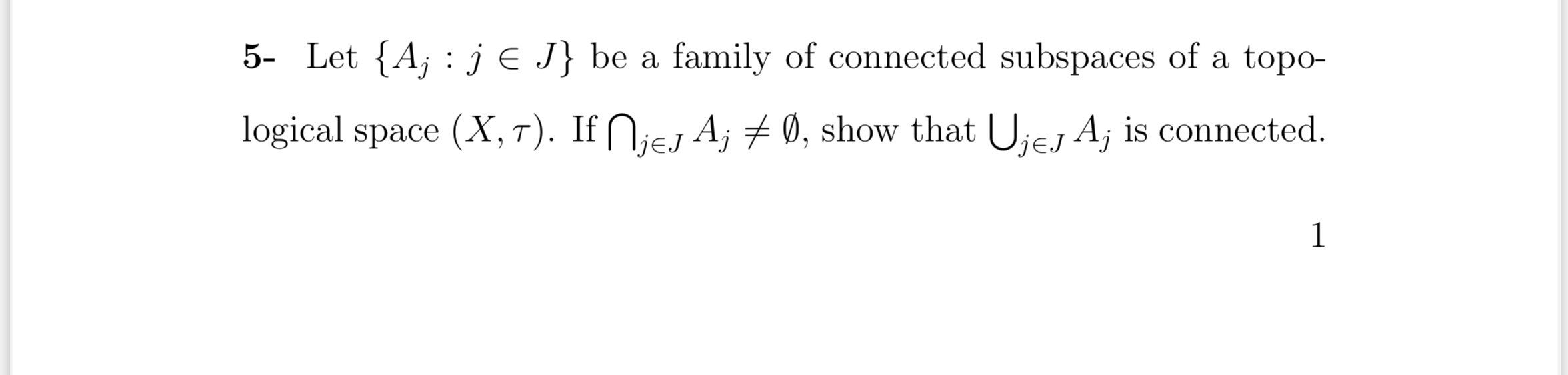 Solved Theorem 1.20 ﻿Let (x,\tau ) ﻿be a topological space | Chegg.com