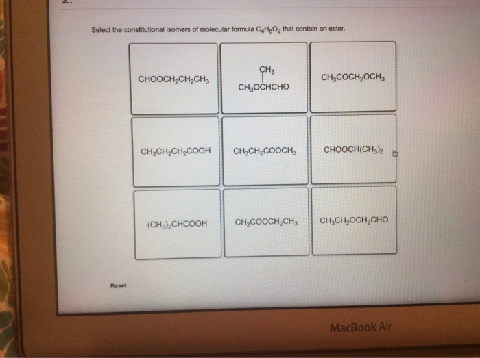 Solved Select the constitutional isomers of molecular | Chegg.com