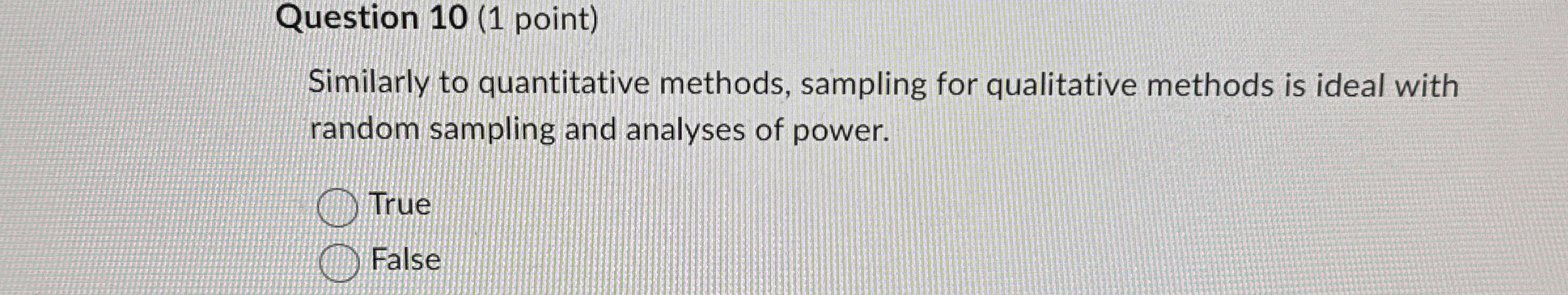 Solved Question 10 (1 ﻿point)Similarly to quantitative | Chegg.com