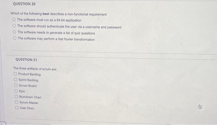 Solved The scrum framework doesn't define which of these | Chegg.com