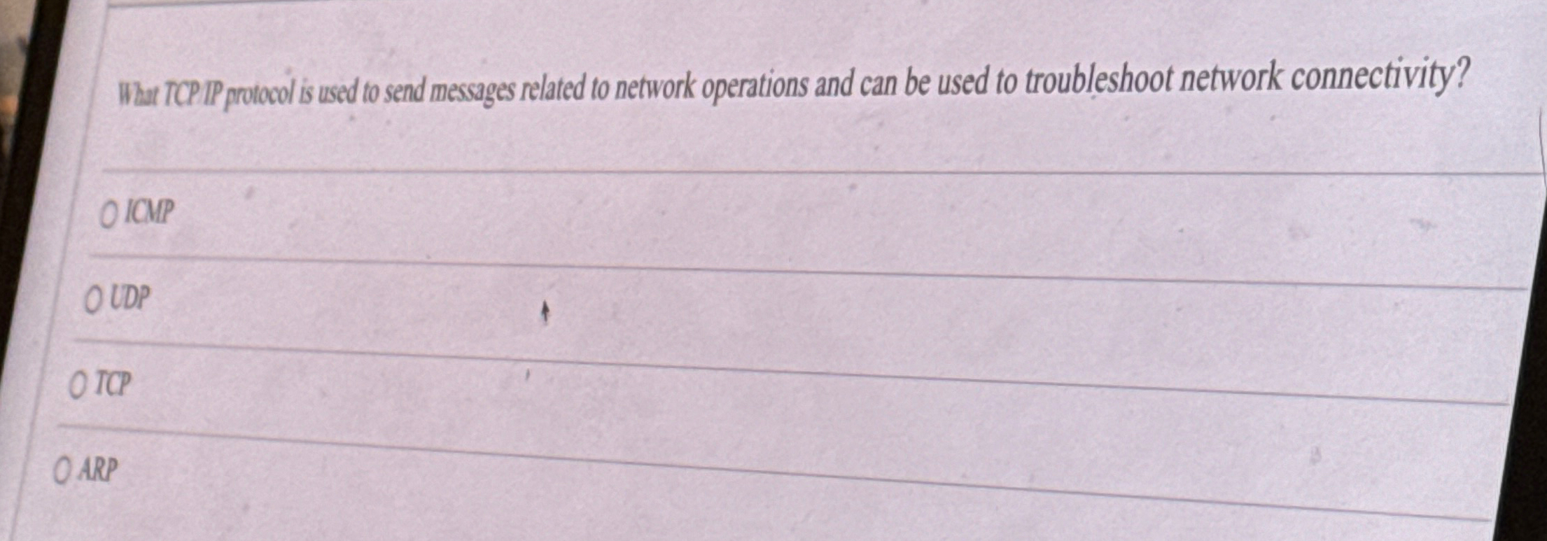 Solved Whar TCP IP protooo is used to send messages related | Chegg.com
