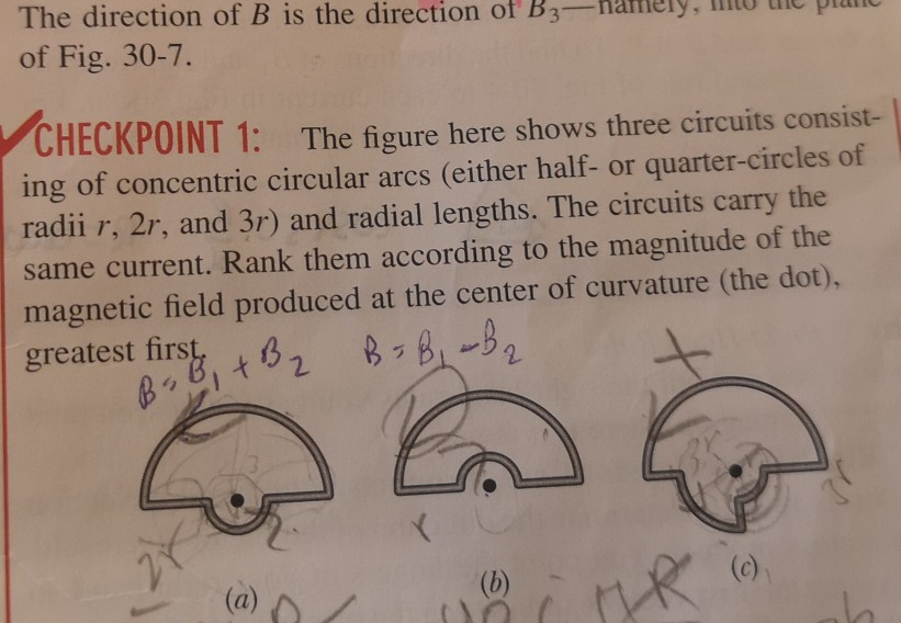 Solved amely: The direction of B is the direction of B3 of | Chegg.com