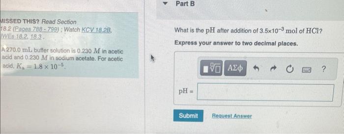 Solved A 270.0 mL buffer solution is 0.230 M in acetic acid | Chegg.com