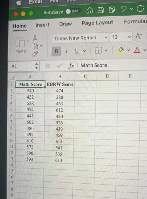 Solved The College Board SAT college entrance exam consists | Chegg.com