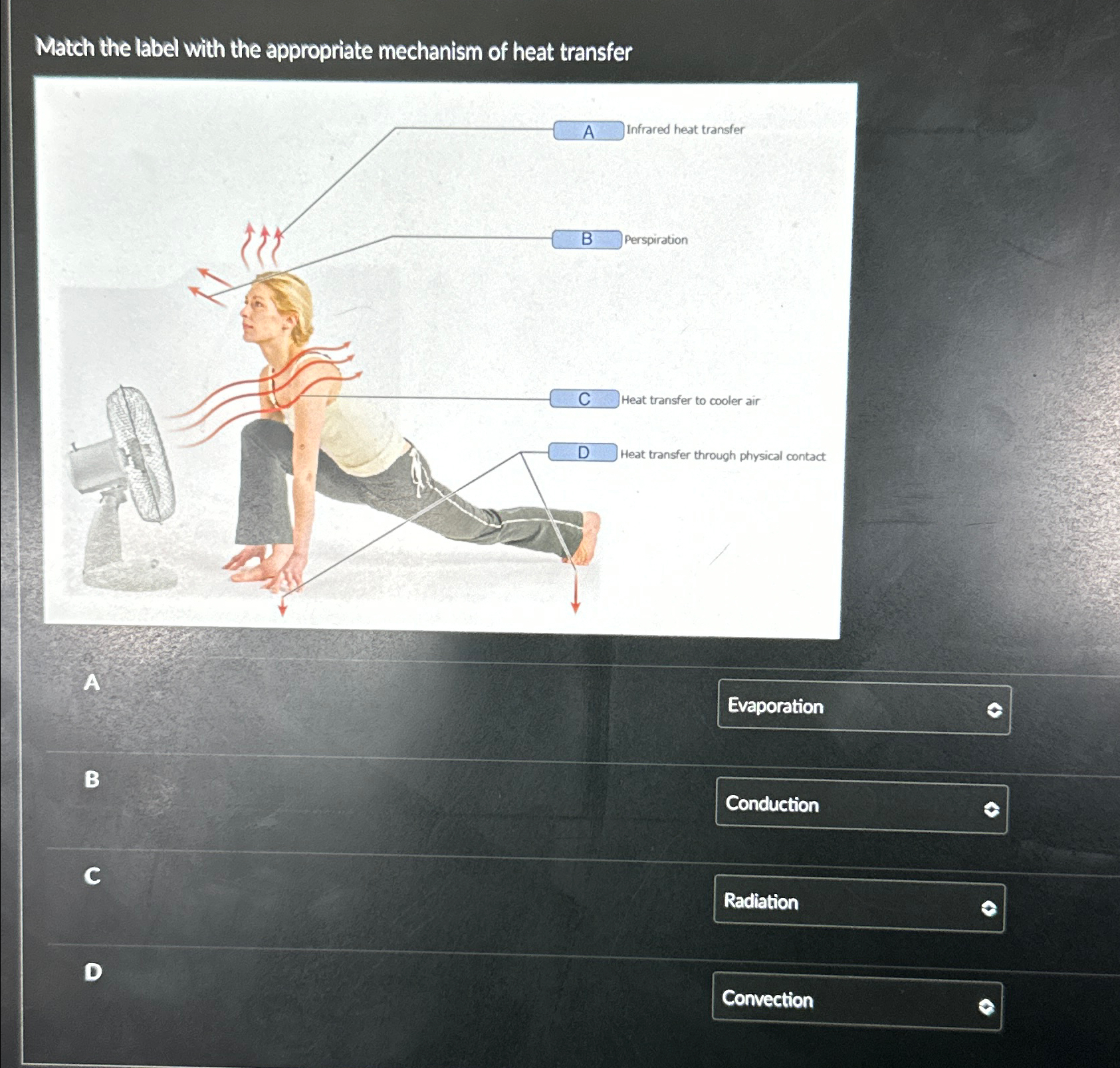 Solved Match the label with the appropriate mechanism of | Chegg.com