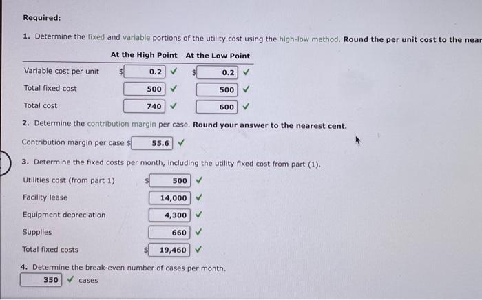Solved 1. Determine the fixed and variable portions of the | Chegg.com Solved 1. Determine the fixed and variable portions of the | Chegg.com