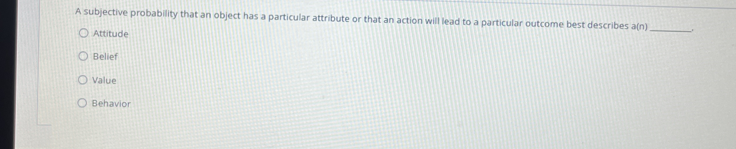 Solved A subjective probability that an object has a | Chegg.com