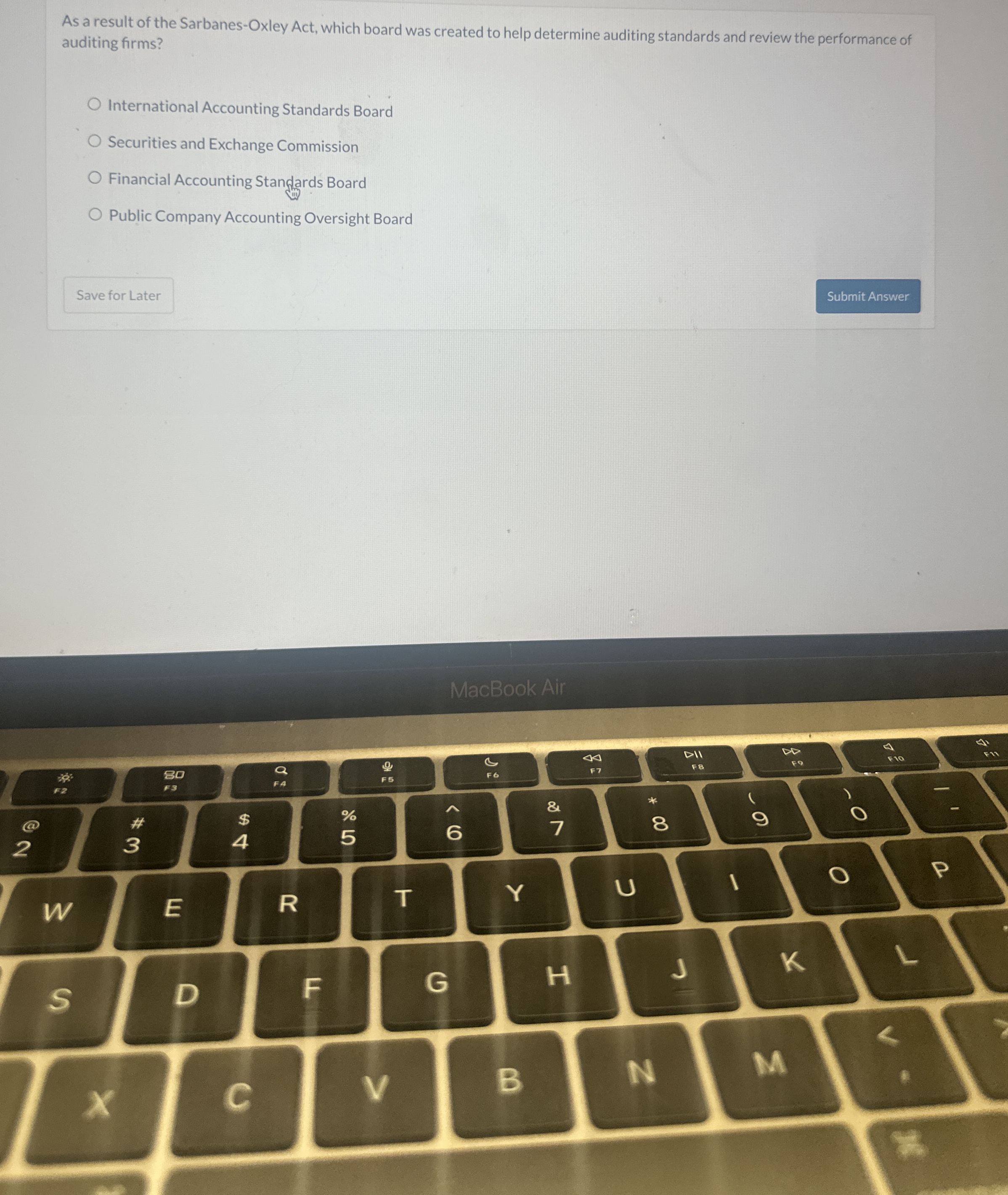 Solved As a result of the Sarbanes-Oxley Act, which board | Chegg.com