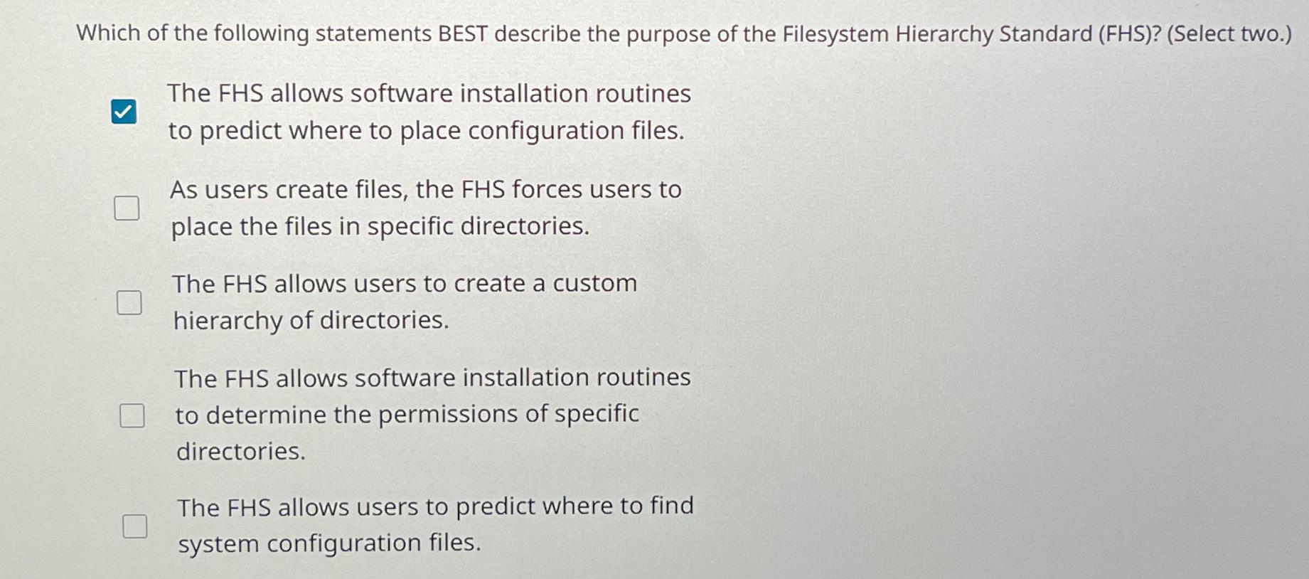 Solved Which of the following statements BEST describe the | Chegg.com