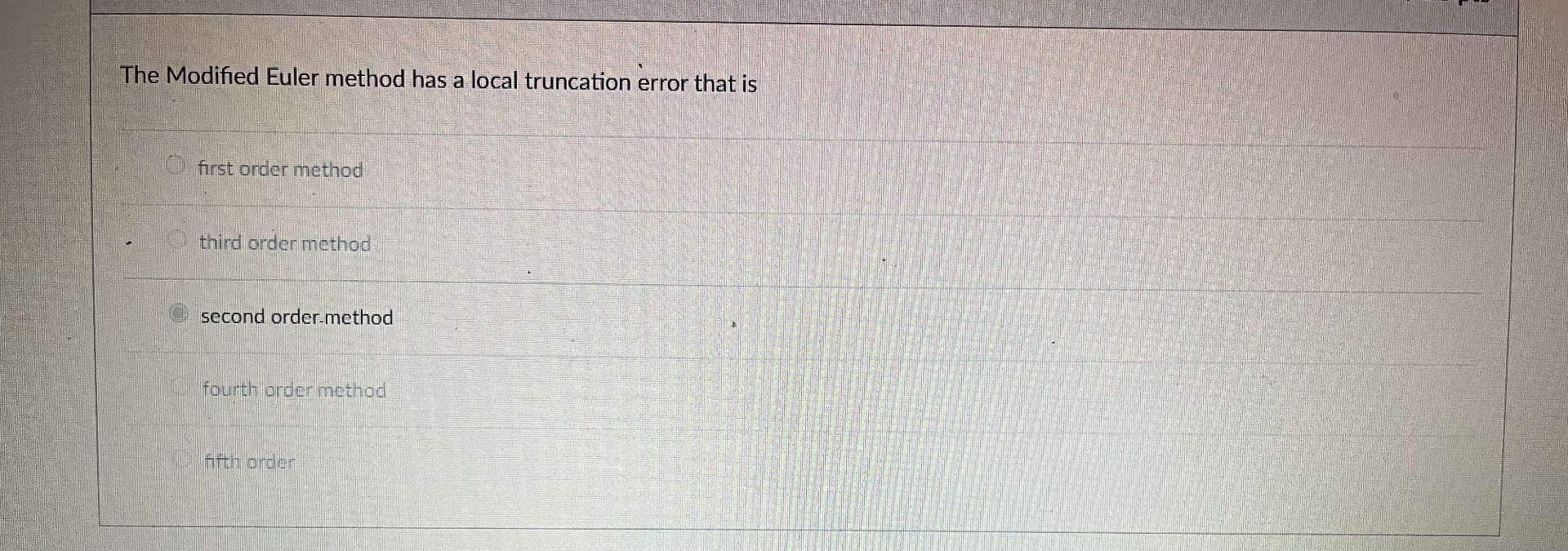 Solved The Modified Euler Method Has A Local Truncation
