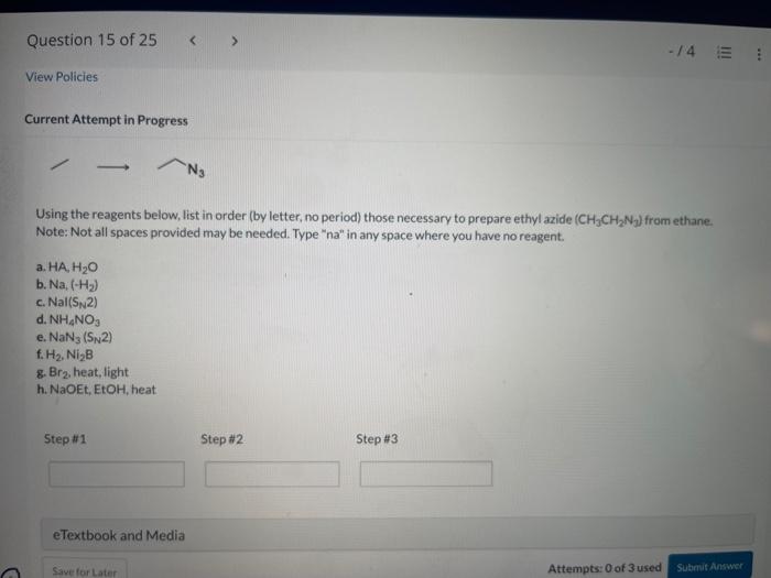 Solved View Policies Show Attempt History Current Attempt in | Chegg.com