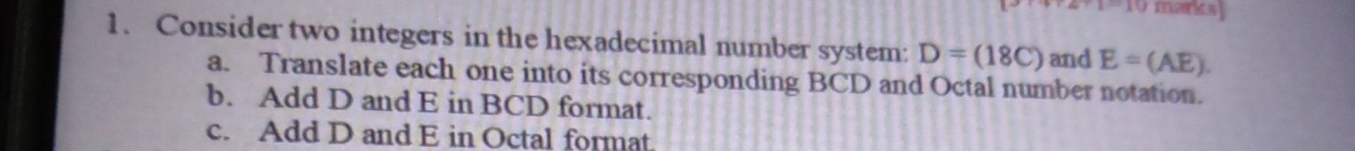 Solved Consider two integers in the hexadecimal number | Chegg.com