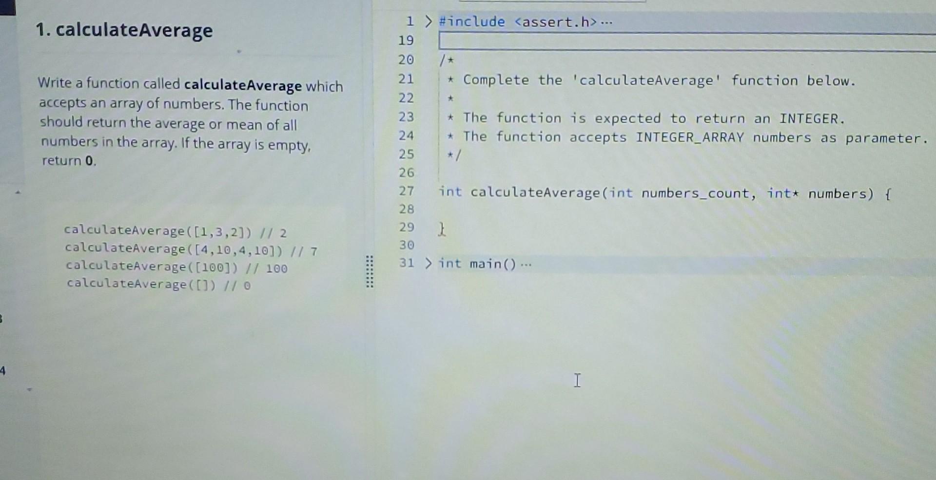Solved 1 Calculateaverage Write A Function Called