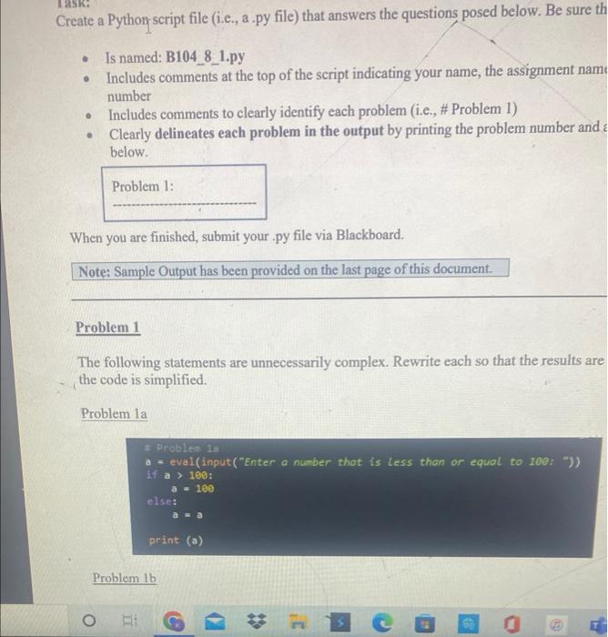 Create A Python Script File Ie A Py File That
