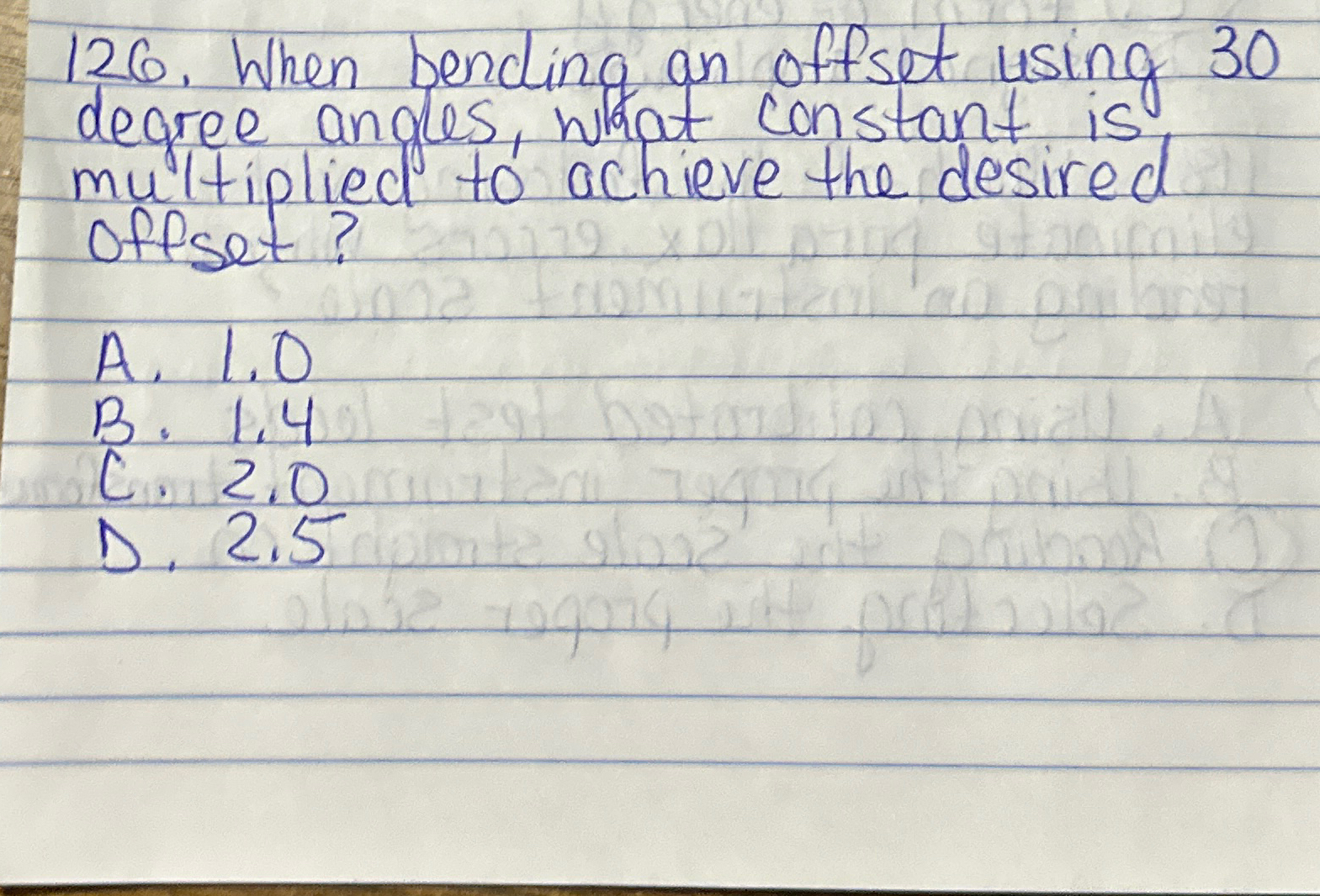 Solved When bending an offset using 30 ﻿degree angles, what | Chegg.com