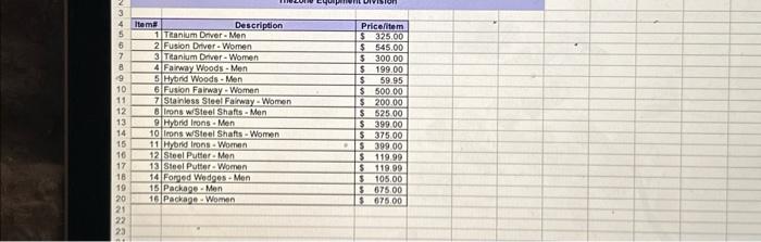 Solved 4. In cell D15 of the Orders worksheet, calculate the | Chegg.com