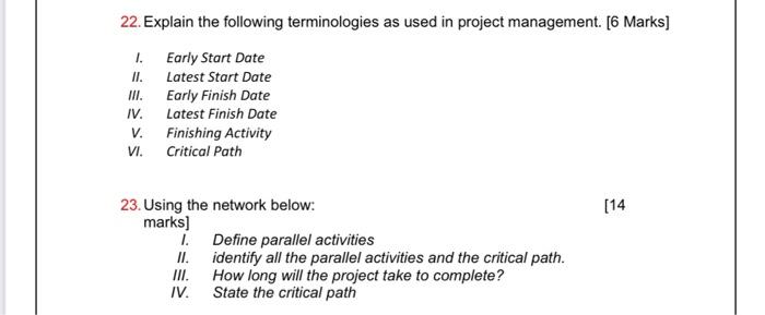 Solved II. 22. Explain the following terminologies as used | Chegg.com