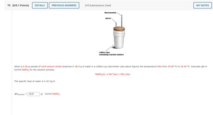 When a 6.26-g sample of sosid sodium nitrate | Chegg.com