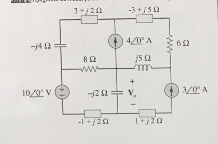 Solved In the circuit below, find the value of V0. using | Chegg.com