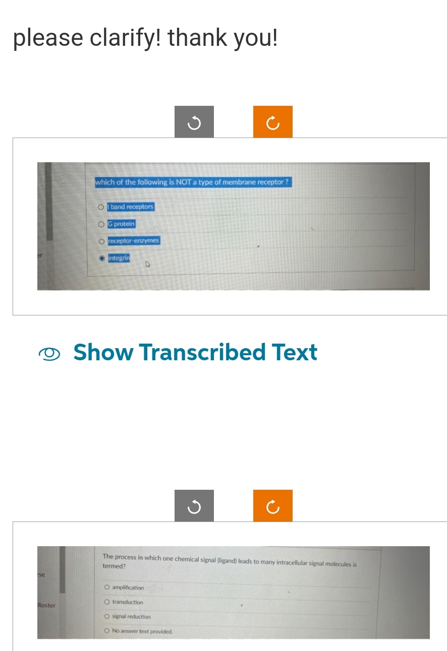 Solved please clarify! thank you!which of the following is | Chegg.com