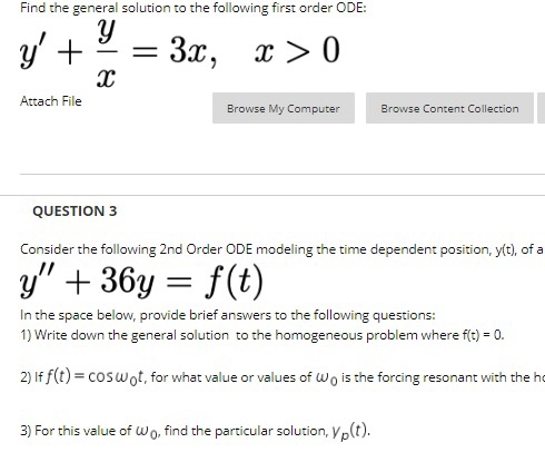 Solved Find the general solution to the following first | Chegg.com