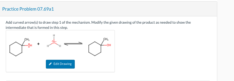 Solved Practice Problem 07.69a1 ﻿Add curved arrow(s) ﻿to | Chegg.com