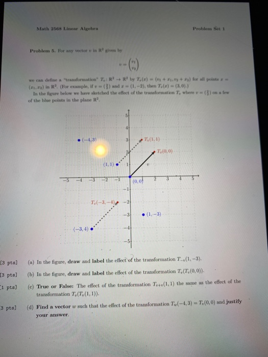 Solved Math 2568 Linear Algebra Problem Set 1 Problem 5. For | Chegg.com Solved Math 2568 Linear Algebra Problem Set 1 Problem 5. For | Chegg.com