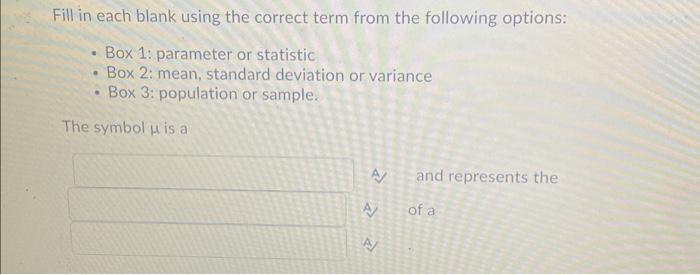 Solved Fill in each blank using the correct term from the | Chegg.com