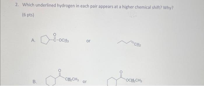 Solved 1. Predict the number of 1H NMR signals for each of | Chegg.com