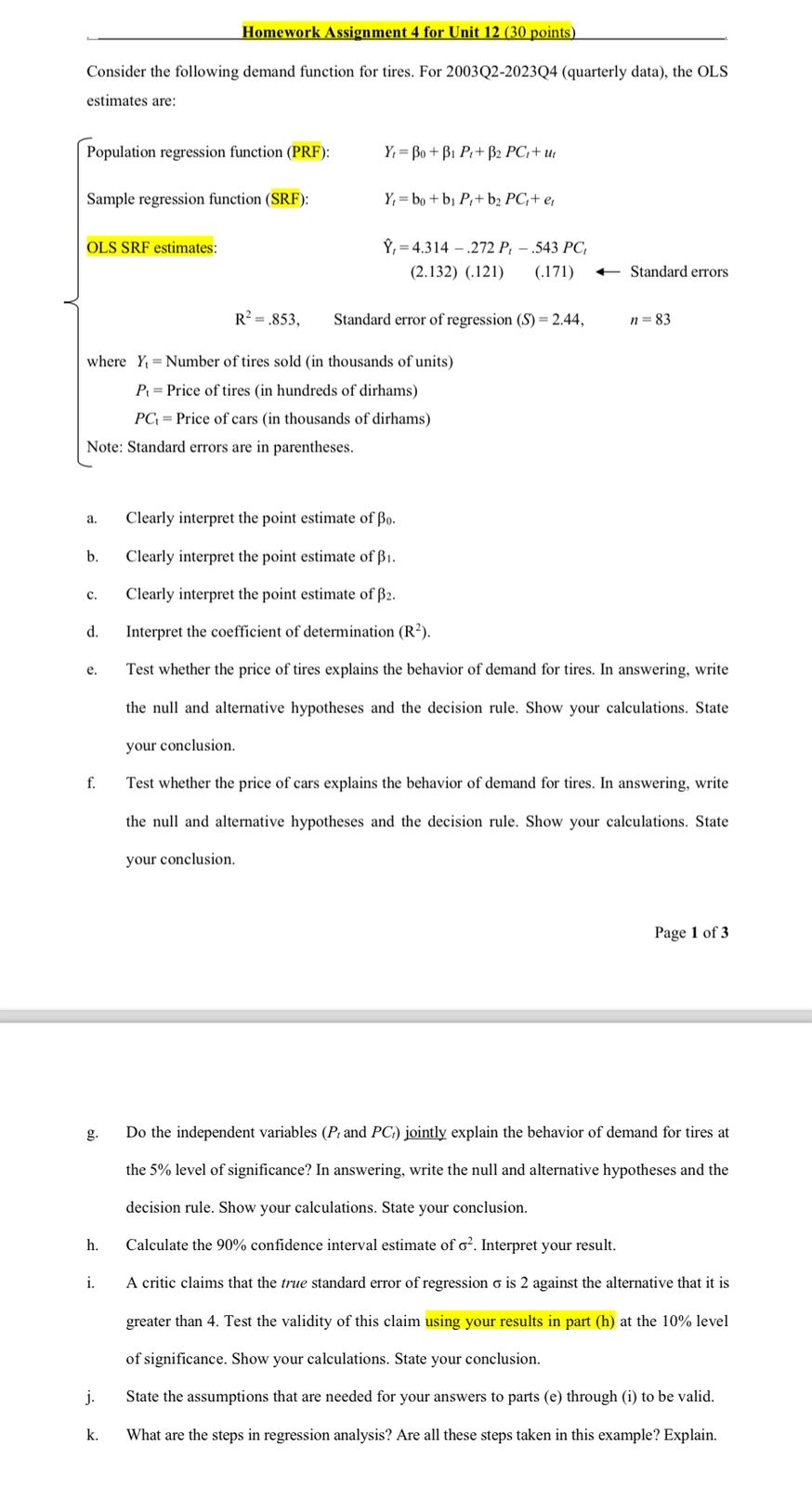 Solved Homework Assignment 4 ﻿for Unit 12 ( 30 | Chegg.com