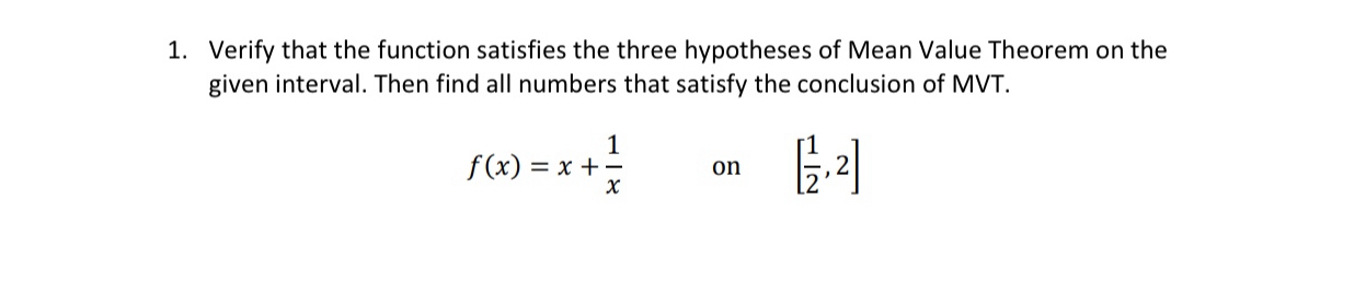 Solved Verify that the function satisfies the three | Chegg.com