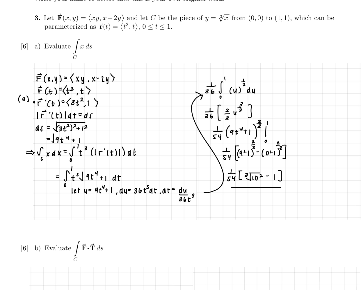 Solved Let vec(F)(x,y)=(:xy,x-2y:) ﻿and let C ﻿be the piece | Chegg.com