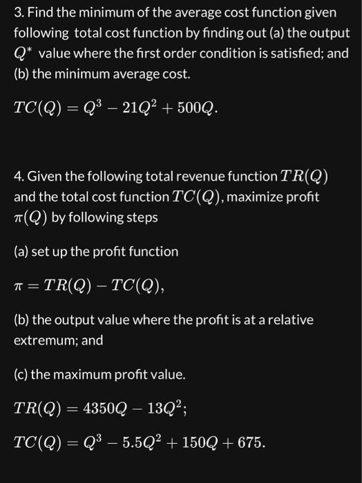 Solved 1. Find the maximum of the following total revenue | Chegg.com