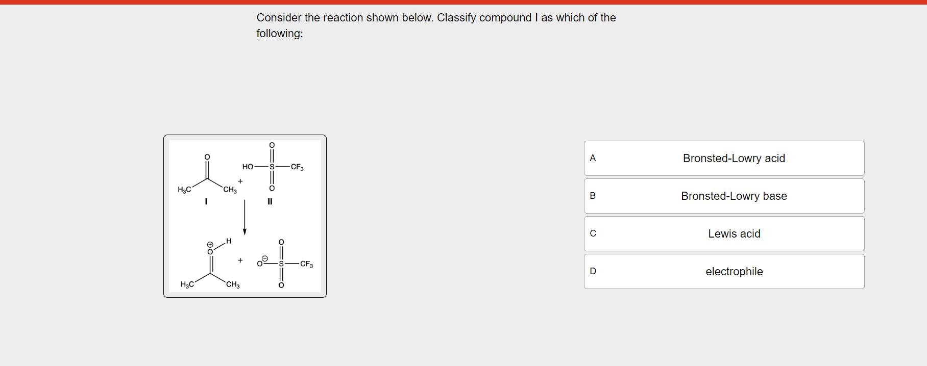 Solved Consider the reaction shown below. Classify compound | Chegg.com