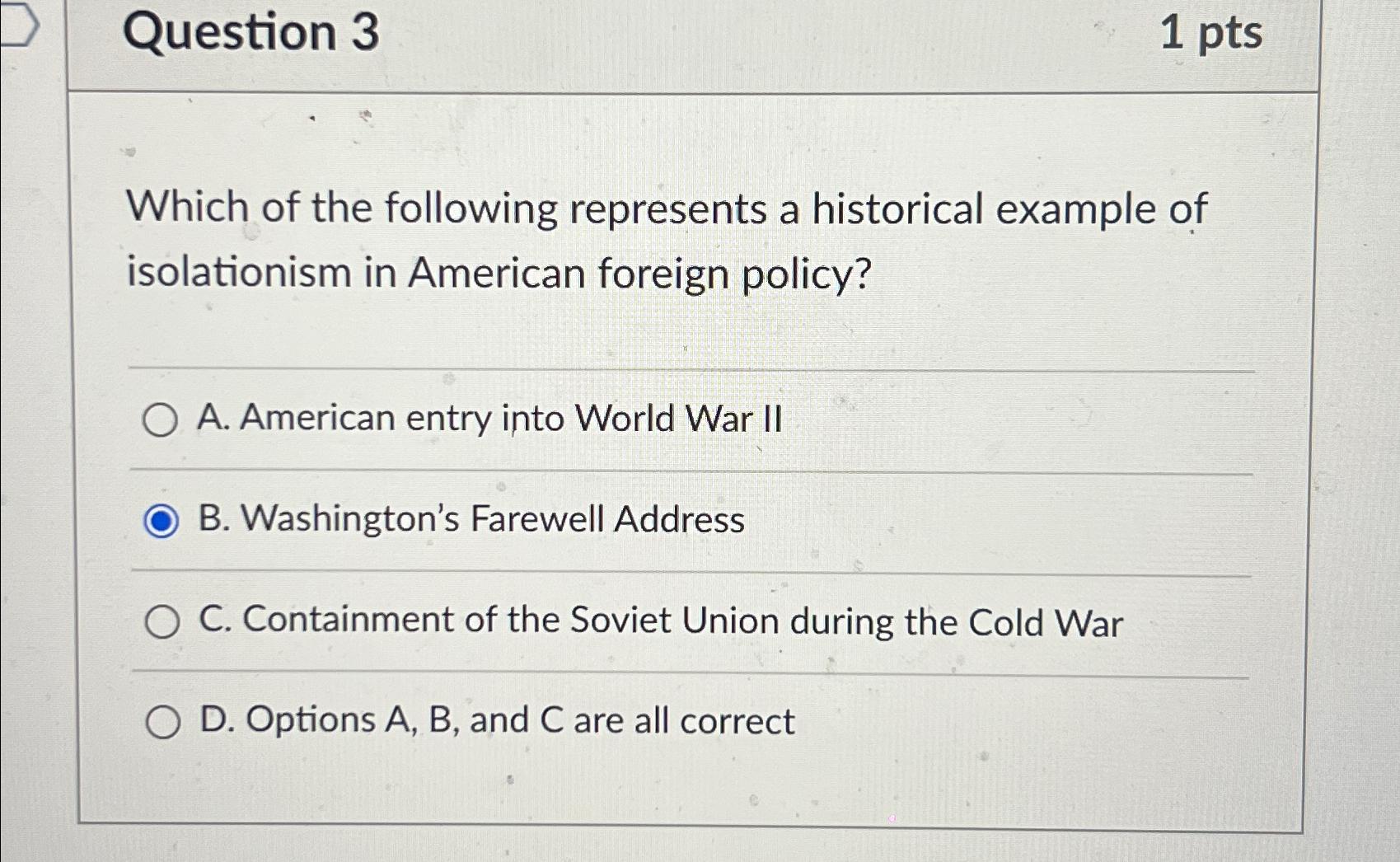 Solved Question 31 ﻿ptsWhich of the following represents a | Chegg.com