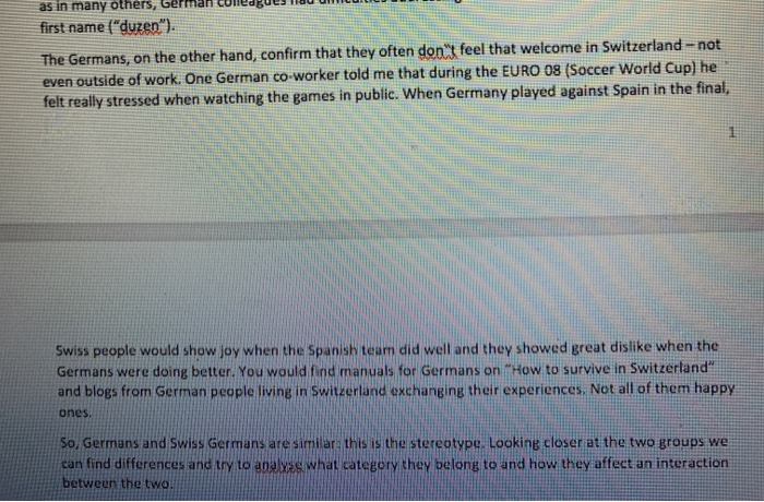 Solved 4. What are the differences between a Swiss German | Chegg.com