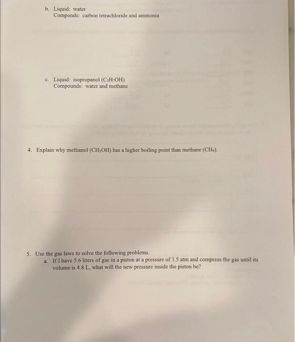 Solved 3. Using your knowledge of the "like dissolves like" | Chegg.com