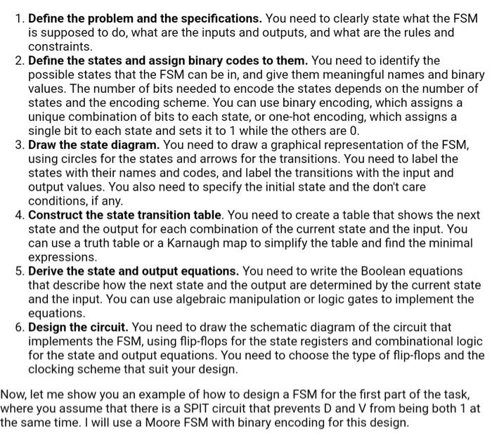 Solved 1. Define the problem and the specifications. You | Chegg.com