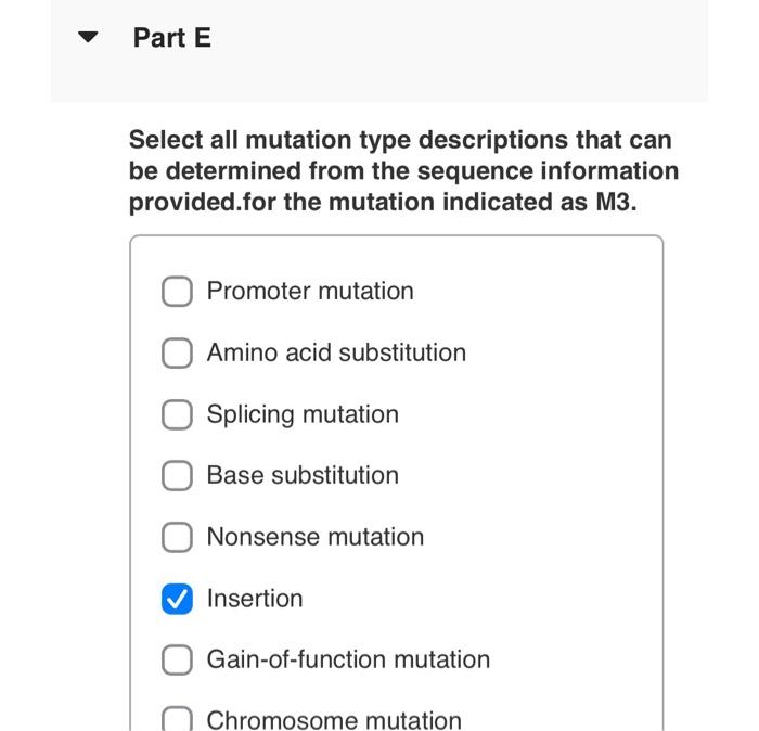 Solved Mutations may be characterized by the change at the | Chegg.com