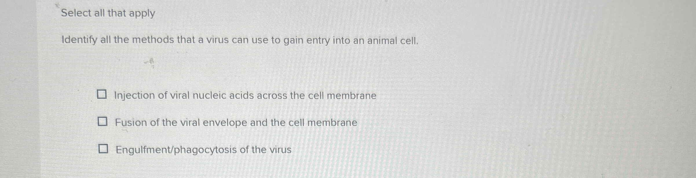 Solved Select all that applyIdentify all the methods that a | Chegg.com