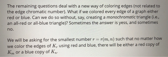 Solved 7. Find r(3,3). That is, find the smallest r such | Chegg.com