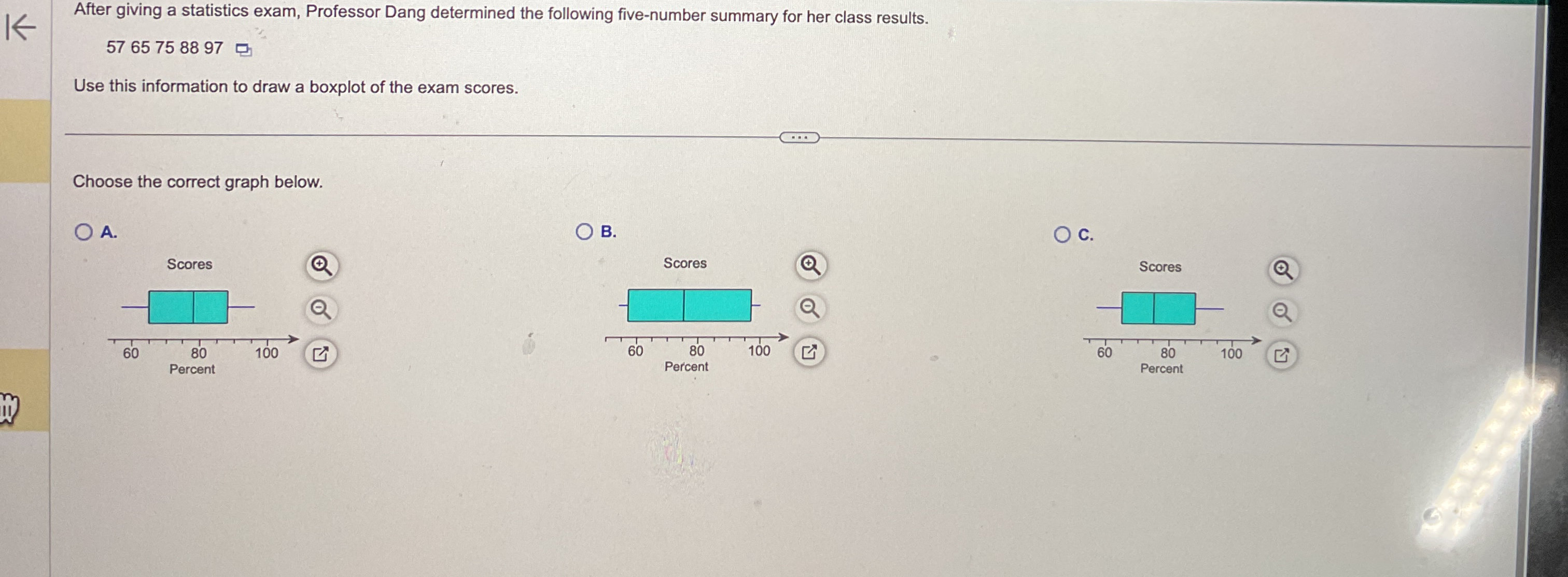 Solved After giving a statistics exam, Professor Dang | Chegg.com