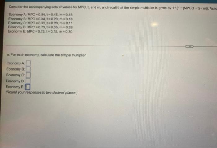 Solved Consider the accompanying sets of waits for MPC, Lund | Chegg.com