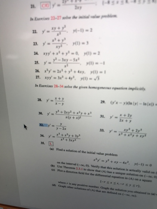 Solved In Exercises 7-11 solve the initial value problem. 7. | Chegg.com