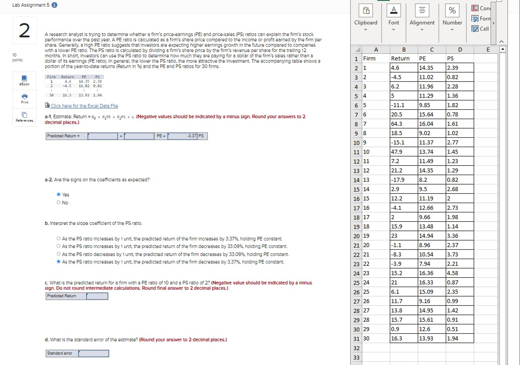 Solved See attached picture - ﻿Statistics Regression | Chegg.com