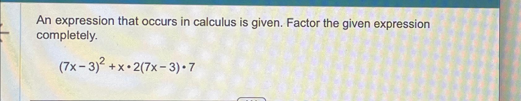 Solved An expression that occurs in calculus is given. | Chegg.com