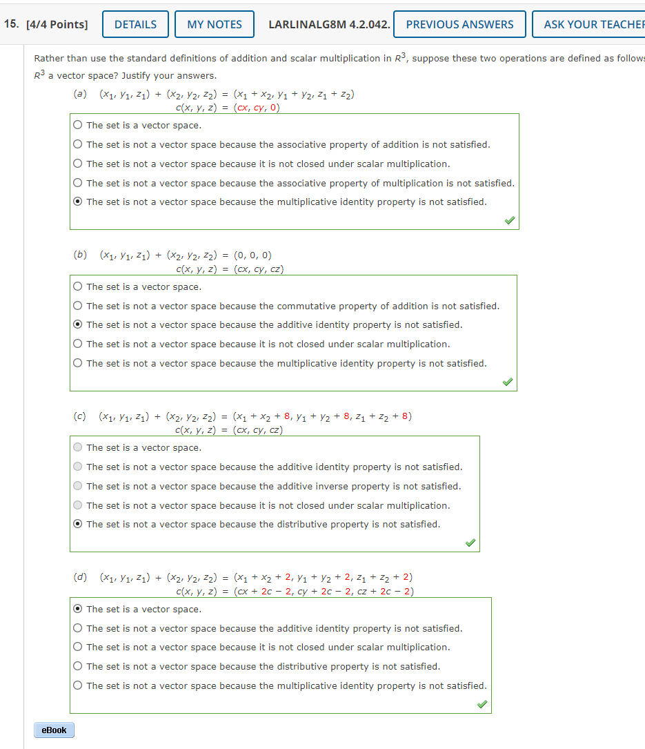 Solved Rather than use the standard definitions of addition | Chegg.com